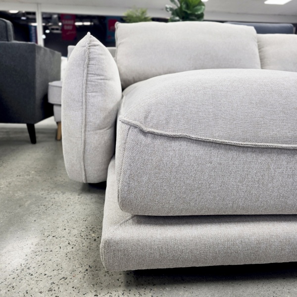 Logan Beige L-shaped Sofa - Jack's Furniture