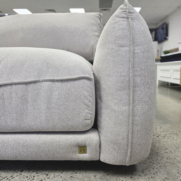 Logan Beige L-shaped Sofa - Jack's Furniture