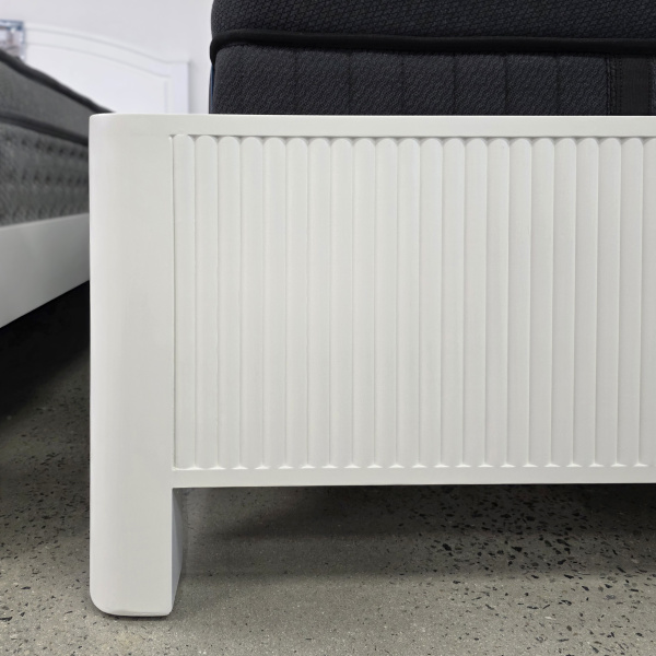 CLARA White Bed Frame Q$820 K$920 - Jack's Furniture