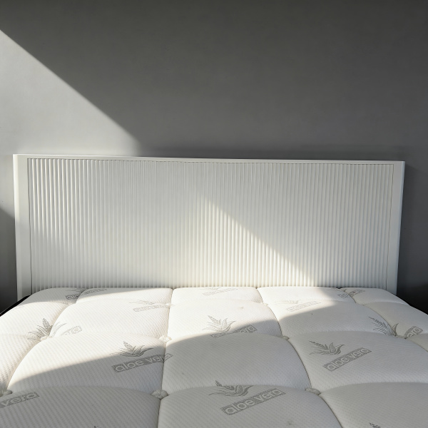 CLARA White Bed Frame Q$820 K$920 - Jack's Furniture